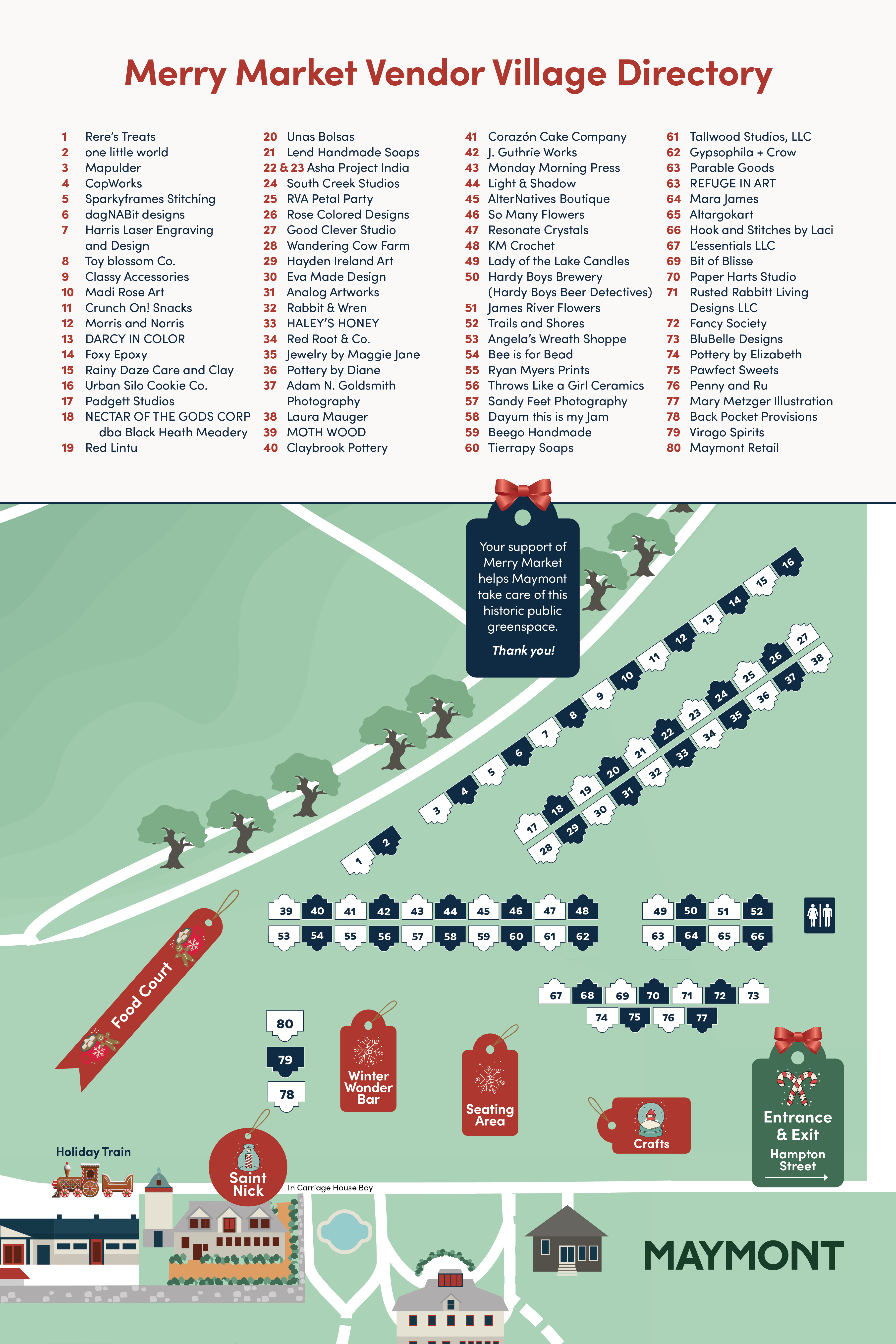 Merry Market Map | Maymont